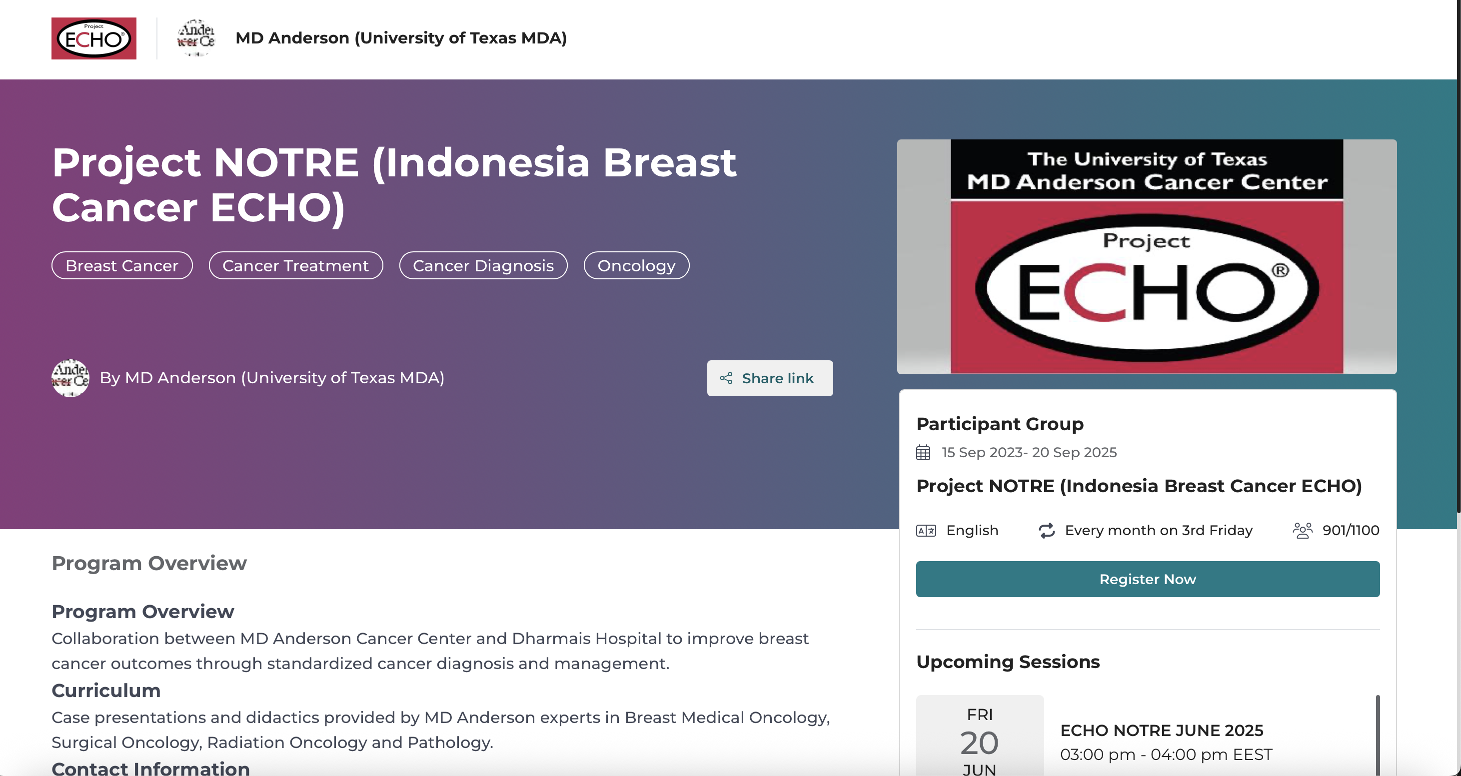 Project NOTRE (Indonesia Breast Cancer ECHO) | Knowledge Action Portal on NCDs